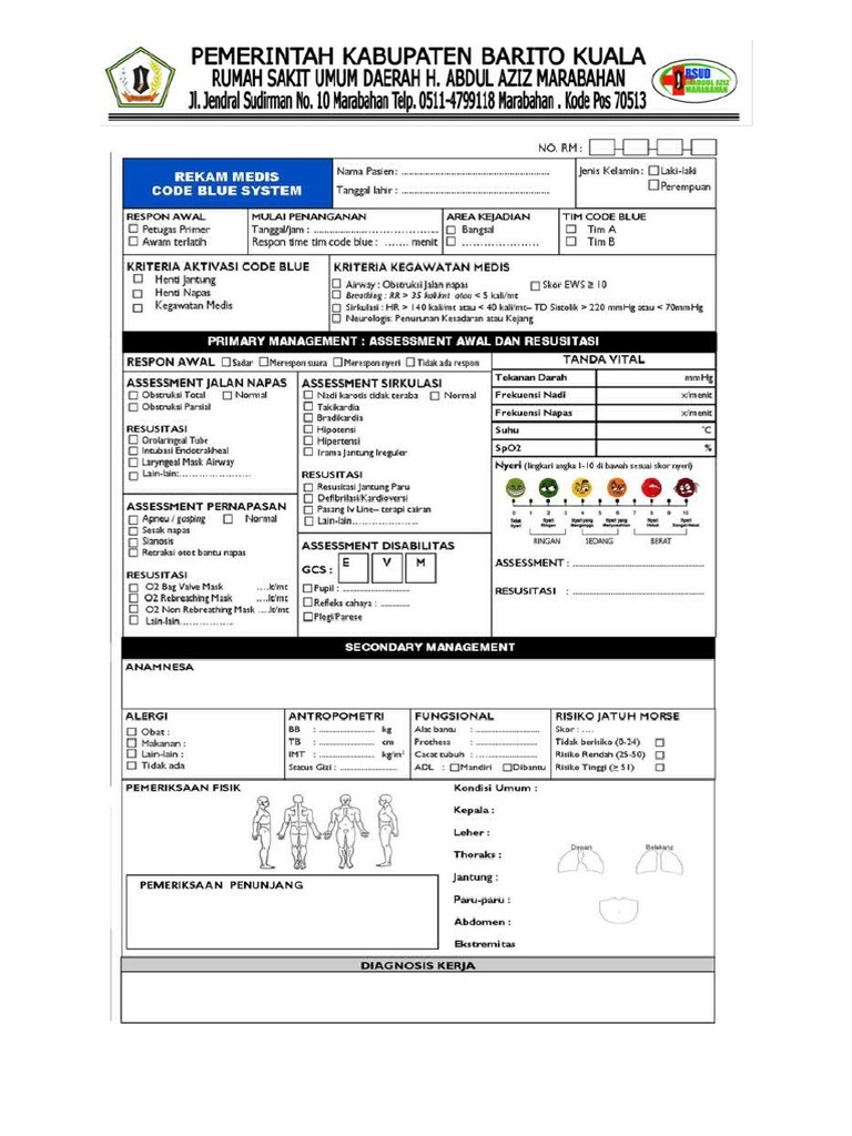 Form RM Code Blue | PDF