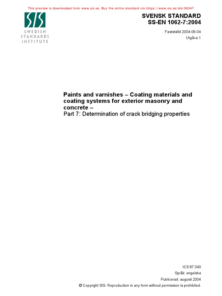 SS en 1062 7 2004 en PDF | PDF | Fracture | Materials