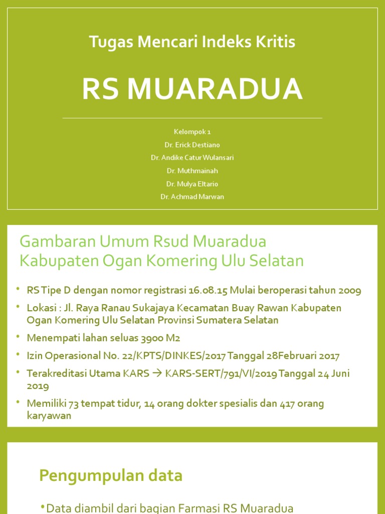 Tugas MO Analisis ABC Indeks Kritis | PDF