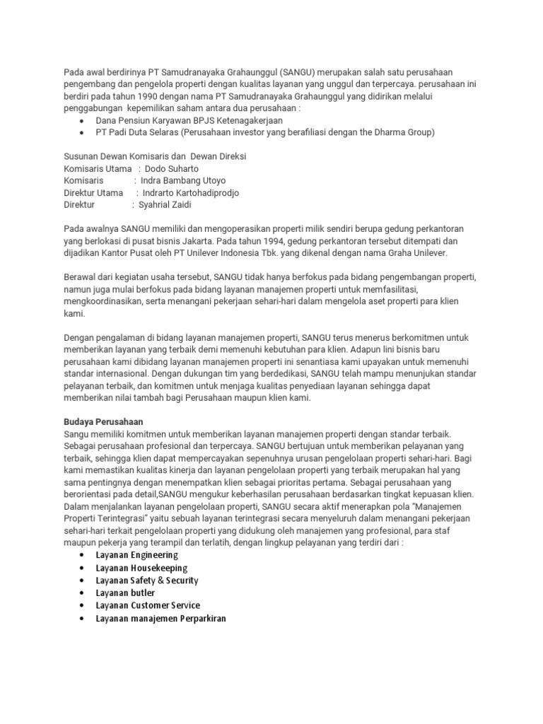 PT Sangu | PDF | Bisnis | Pengelolaan Keuangan & Uang