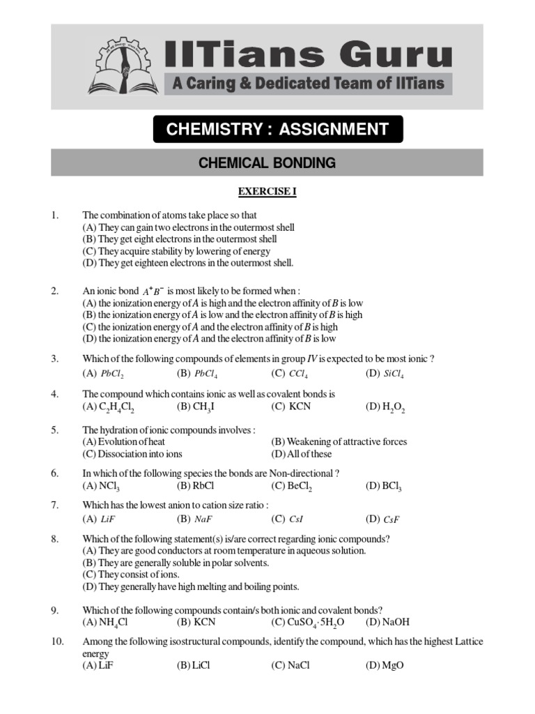 Chemical Bonding (13th) | PDF | Chemical Polarity | Chemical Bond