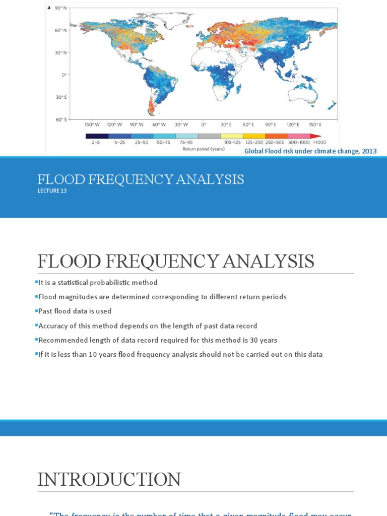 Lecture 13 Flood Frequency Analysis | PDF | Flood | Earth Sciences