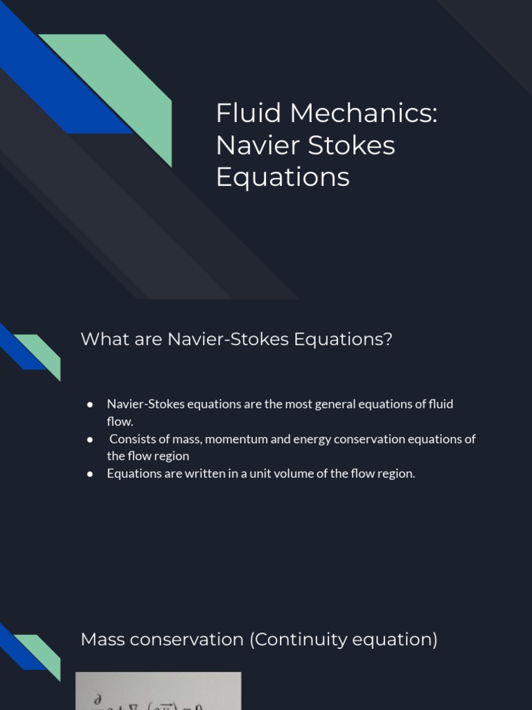 Navier Stokes Equation | PDF | Science & Mathematics | Technology & Engineering