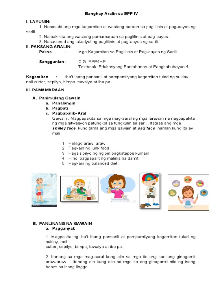 Banghay Aralin Sa EPP IV | PDF