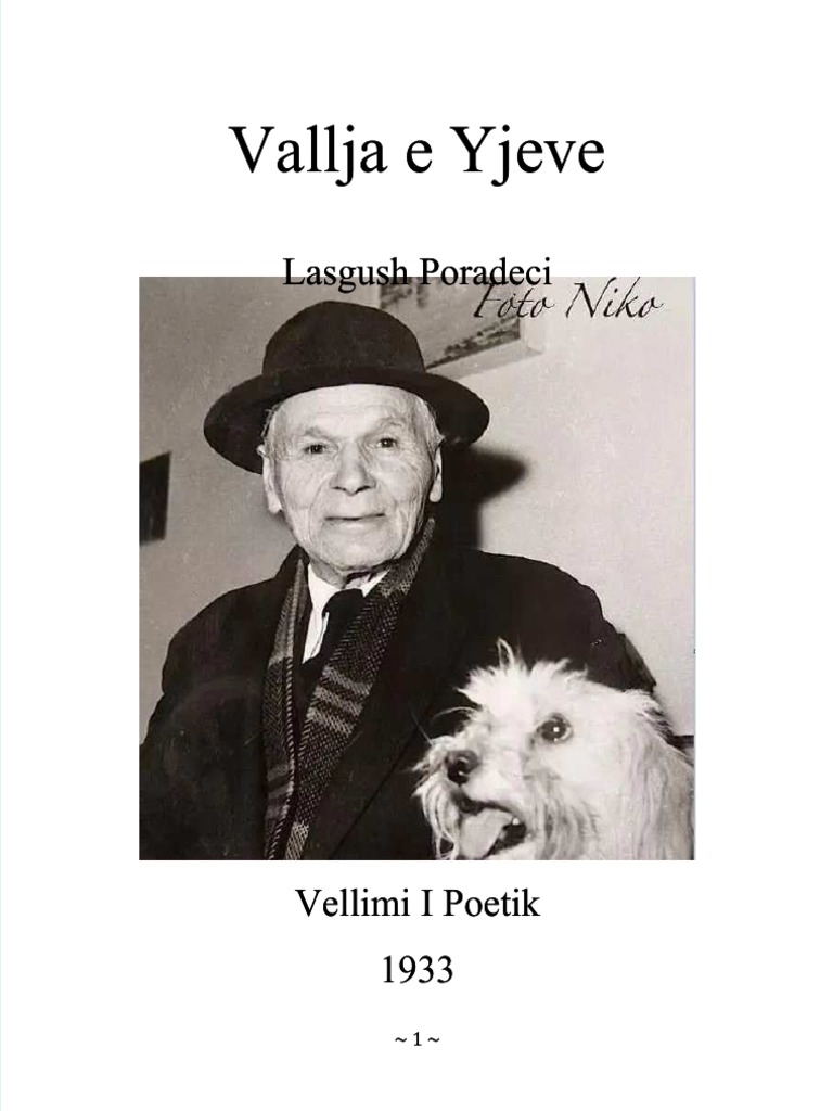 Vallja e Yjeve Lasgush Poradeci Vellimi 1 Poetik 1933 Compress | PDF