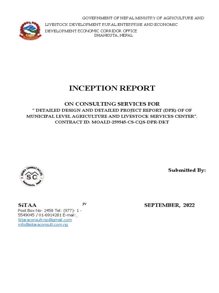 Inception Report | PDF