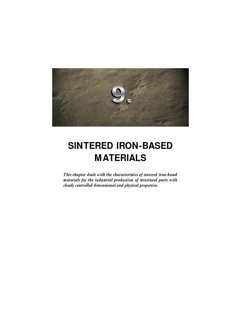 Sintering Alloying Details | PDF | Sintering | Steel