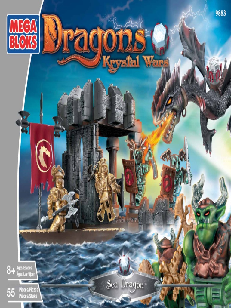 Mega Bloks - Dragons Krystal Wars - 9883 - Sea Dragon | PDF