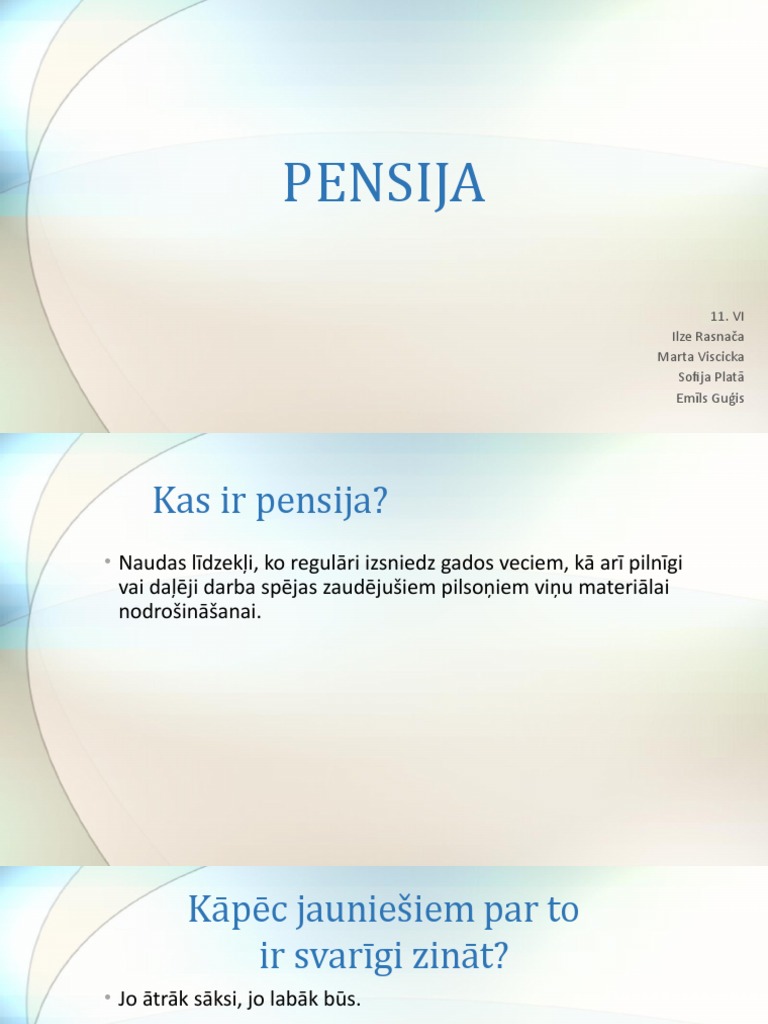 PENSIJA | PDF
