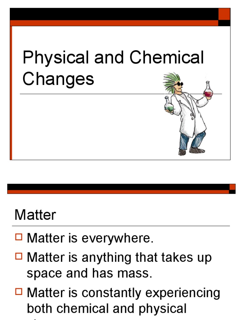 Phys Chemical Prop and Change | PDF | Water | Chemical Substances