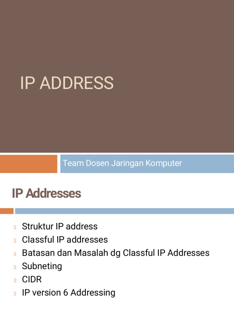 7 IP Address | PDF