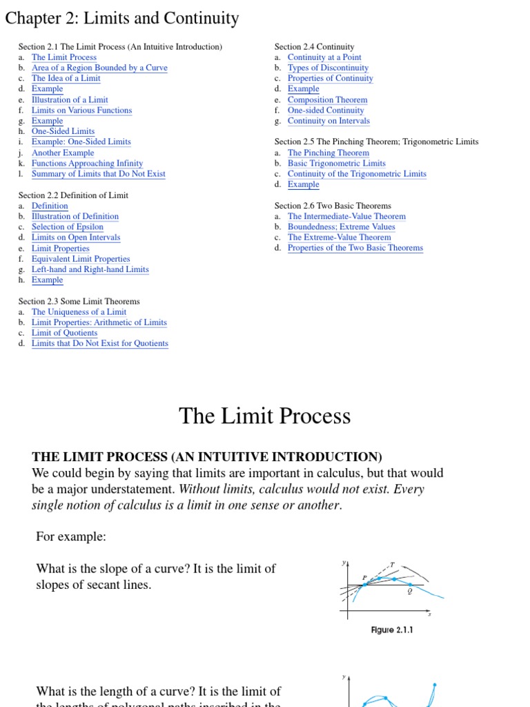 Limits and Continuity - Sessions 1-2 | PDF | Continuous Function ...