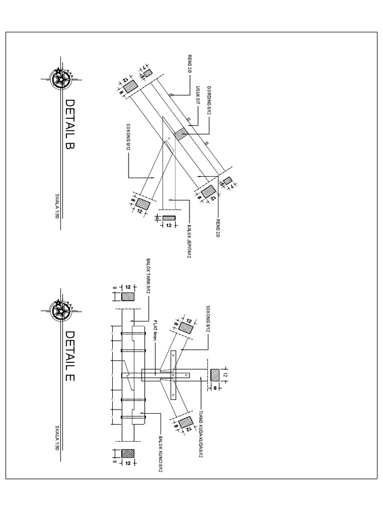 Sambungan Kuda2 Kayu | PDF