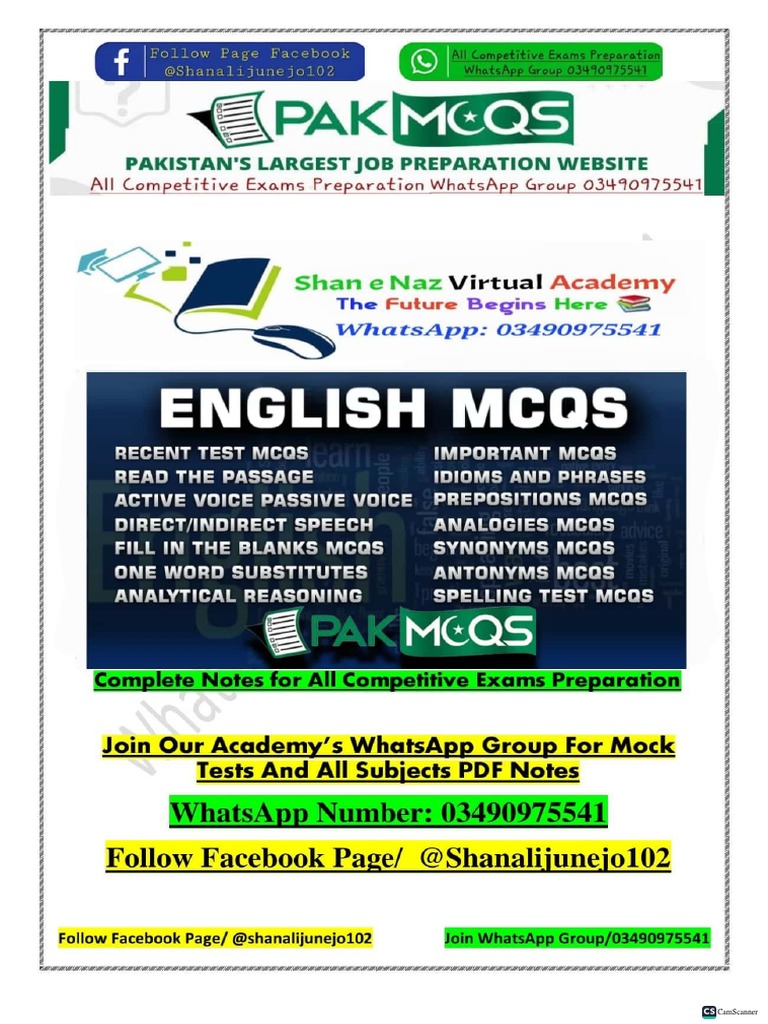 Pakmcqs English | PDF