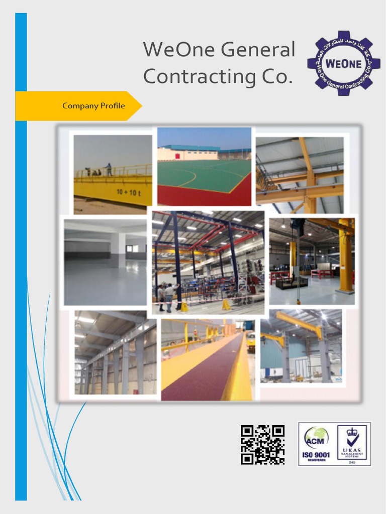 Weone Profile | PDF | Crane (Machine) | Economic Sectors