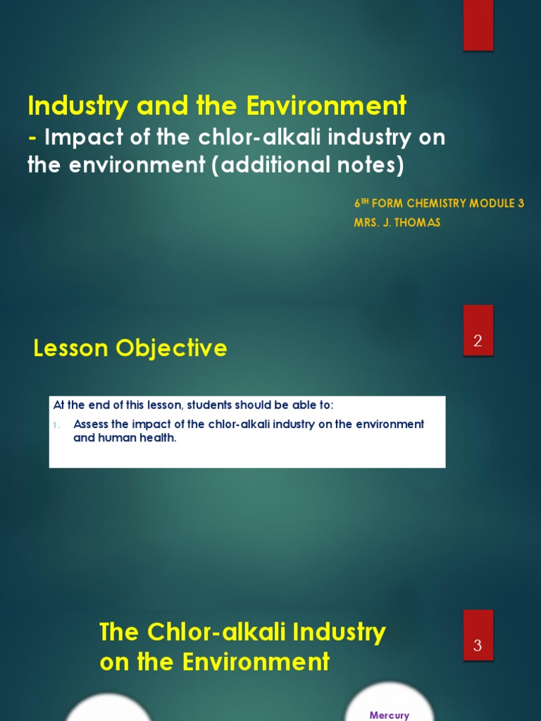 Chlor-Alkali Industry and Impact On The Environment | PDF | Chlorine ...