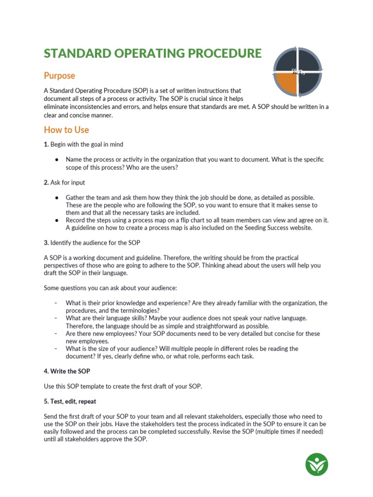 Standard Operating Procedure | PDF | Cakes | Chocolate