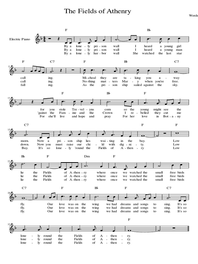 The Fields of Athenry | PDF