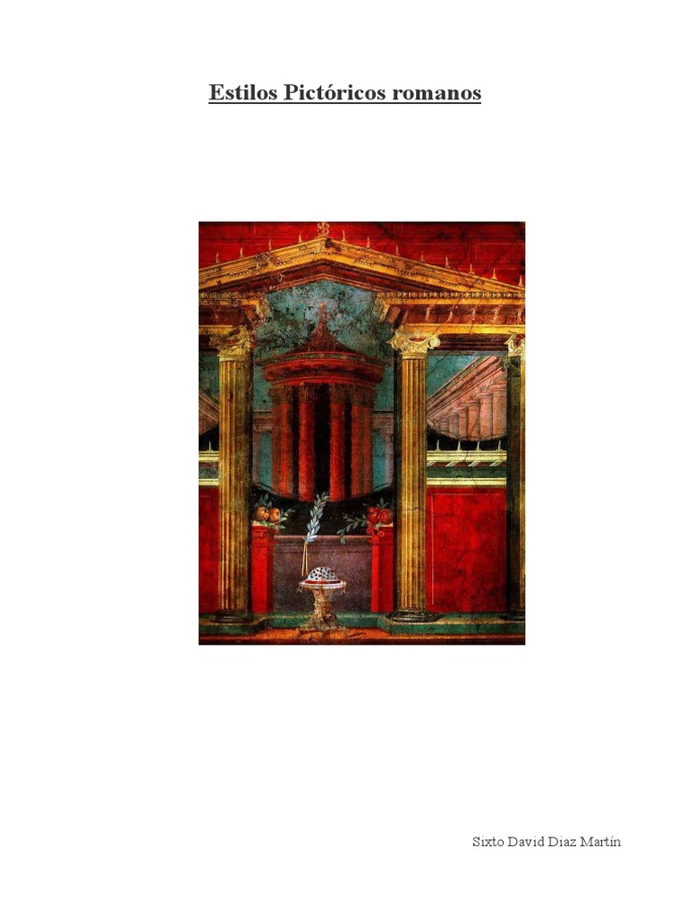 Estilos Pictoricos PDF | PDF | imperio Romano | Pinturas