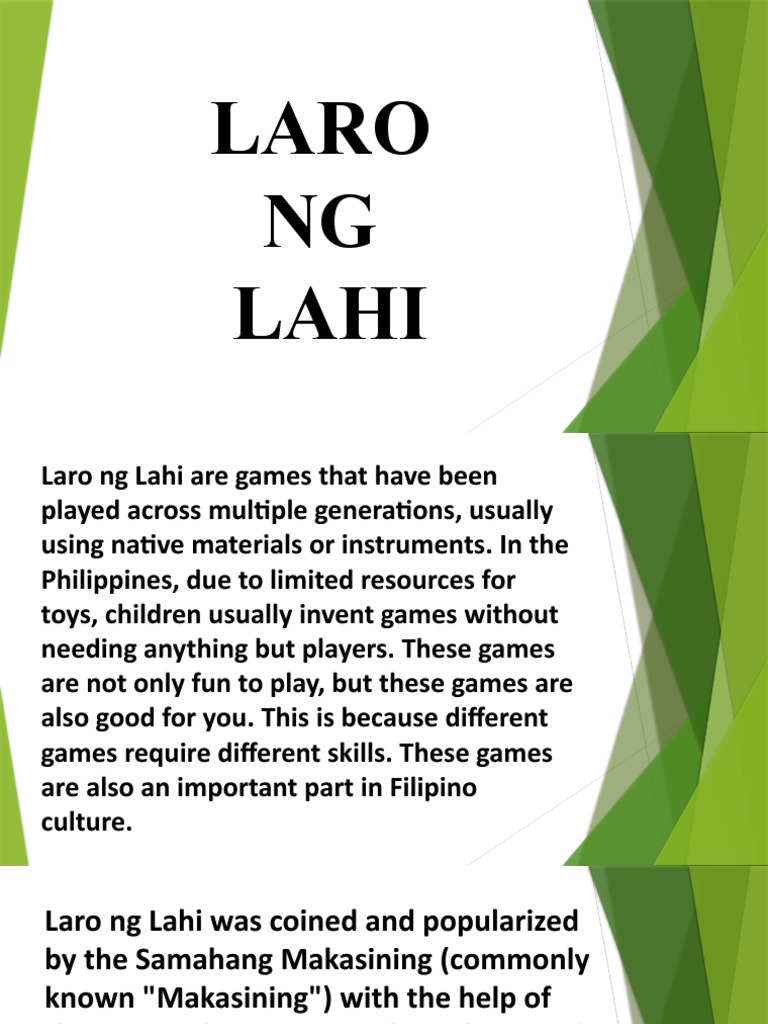 Laro NG Lahi | PDF | Sports