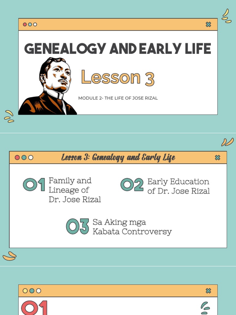 Rizal's Genealogy and Early Life | PDF