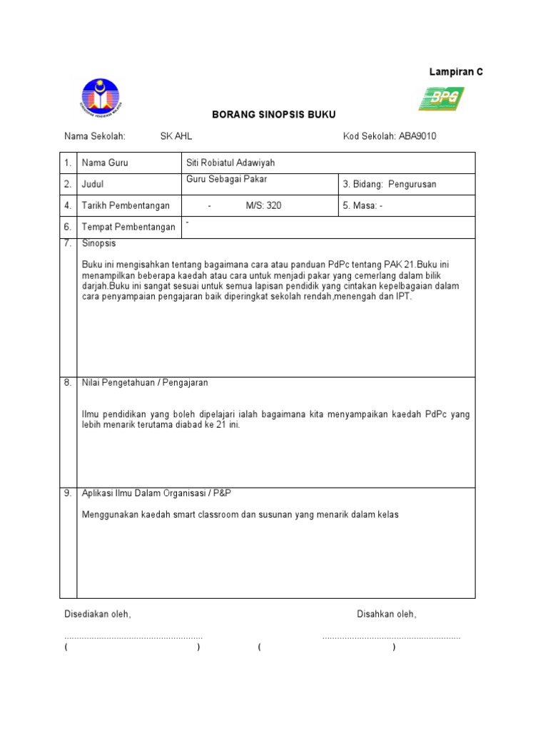 LaDaP (Sinopsis Buku) | PDF