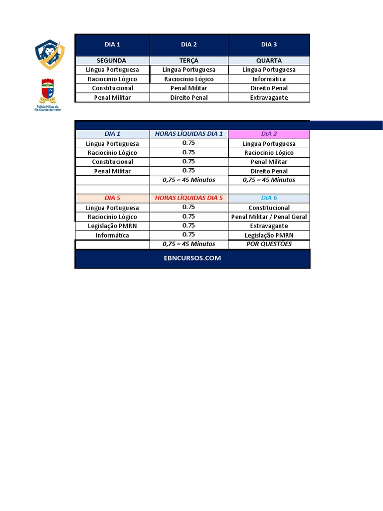 Cronograma Personalizado PMRN | PDF