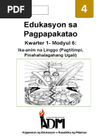 Esp4 - q2 - Mod6 - Pagpapakita NG Paggalang - v3 | PDF