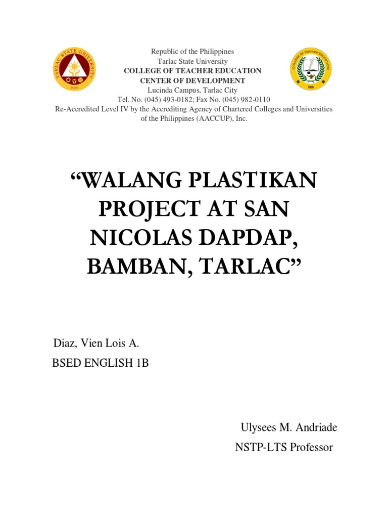 Walang Plastikan Project | PDF | Social Science | Science & Mathematics