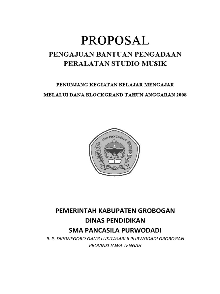 Proposal-Musik 2008 | PDF