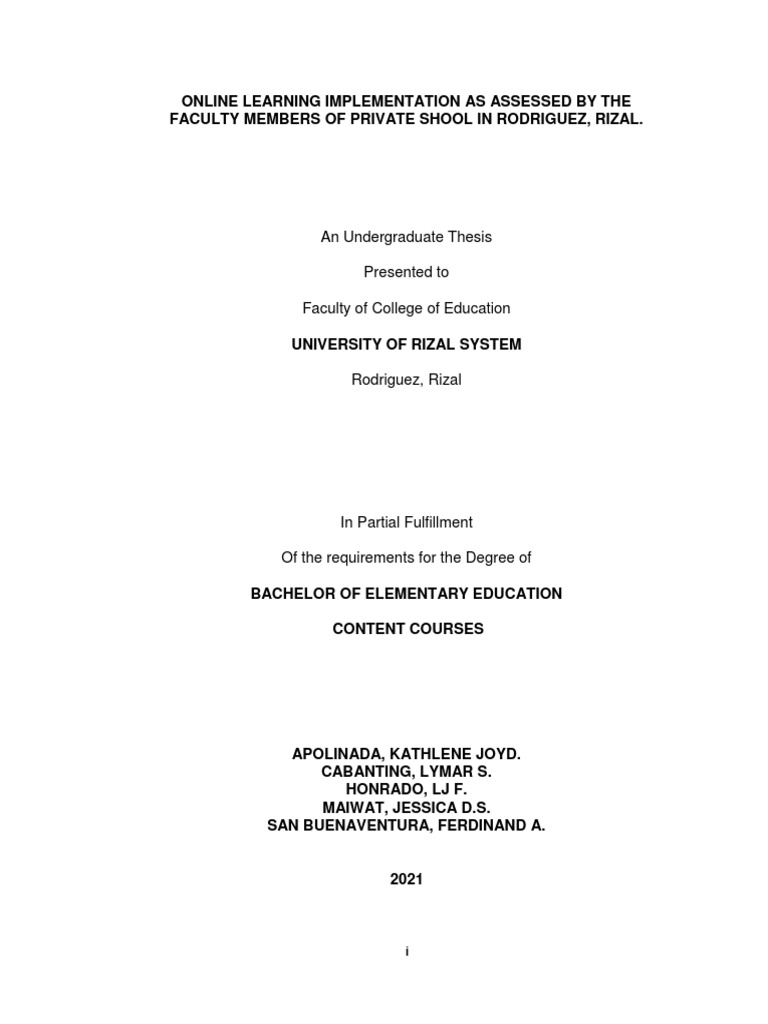 Reprint Title Pages Edited by Sir Sol Final | PDF | Learning | Thesis