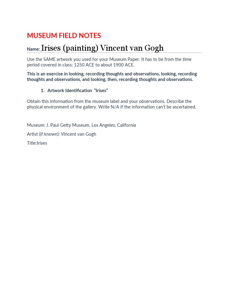 Museum Field Notes | PDF | Museum | Thought