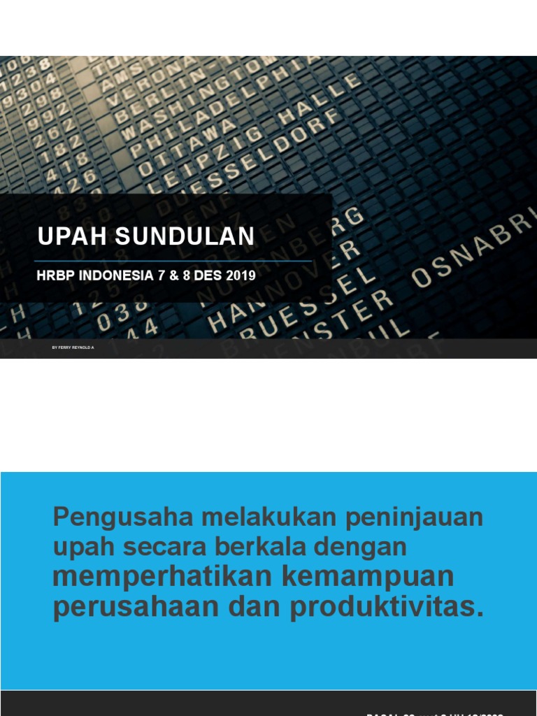 Upah Sundulan | PDF