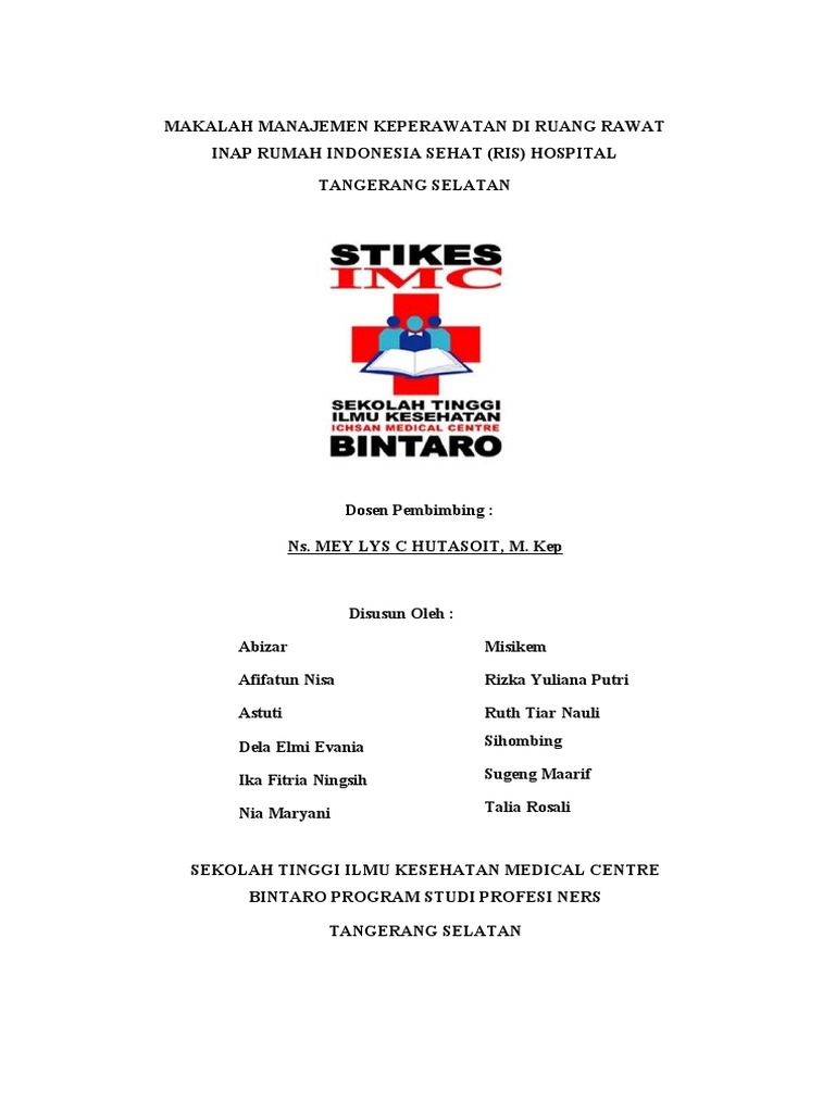 Manajemen Keperawatan RISH 2022 | PDF
