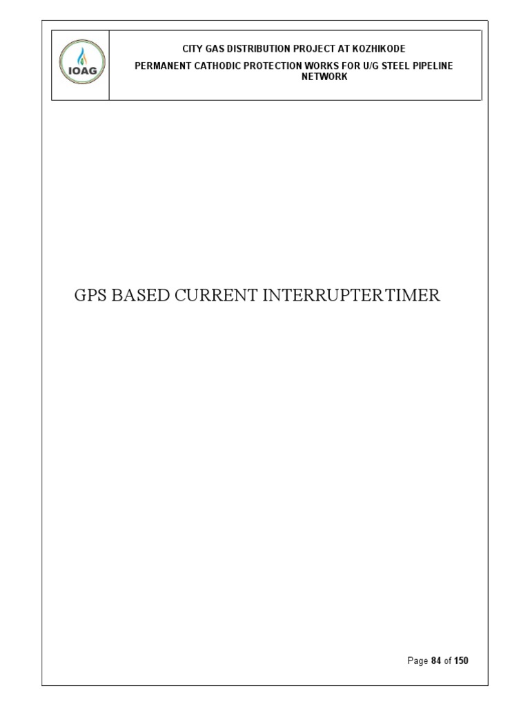 GPS Based Current Interrupter Timer | PDF | Global Positioning System | Clock