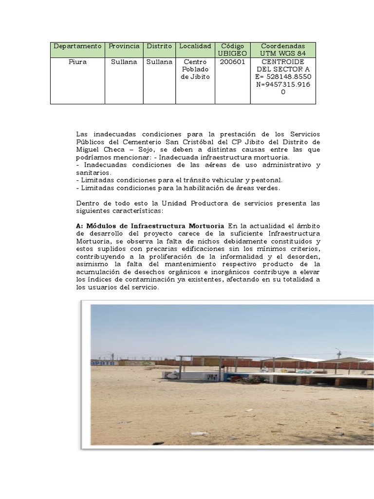 Observaciones Del Cementerio de Jibito Levamnadas Actual | PDF | Peatonal
