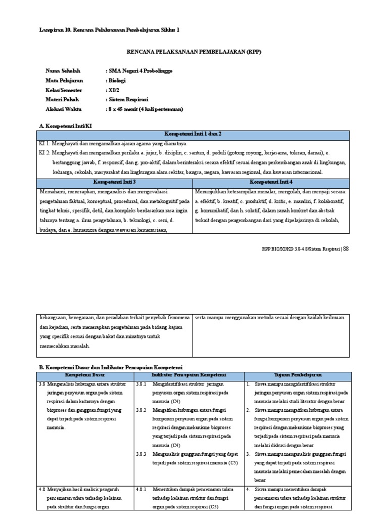 Lamp 10 PTK RPP SIKLUS 1 - Taufan 2020 | PDF