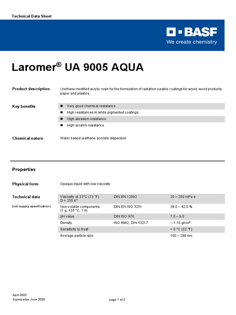 Laromer Paint Spec | Download Free PDF | Polyurethane | Ultraviolet