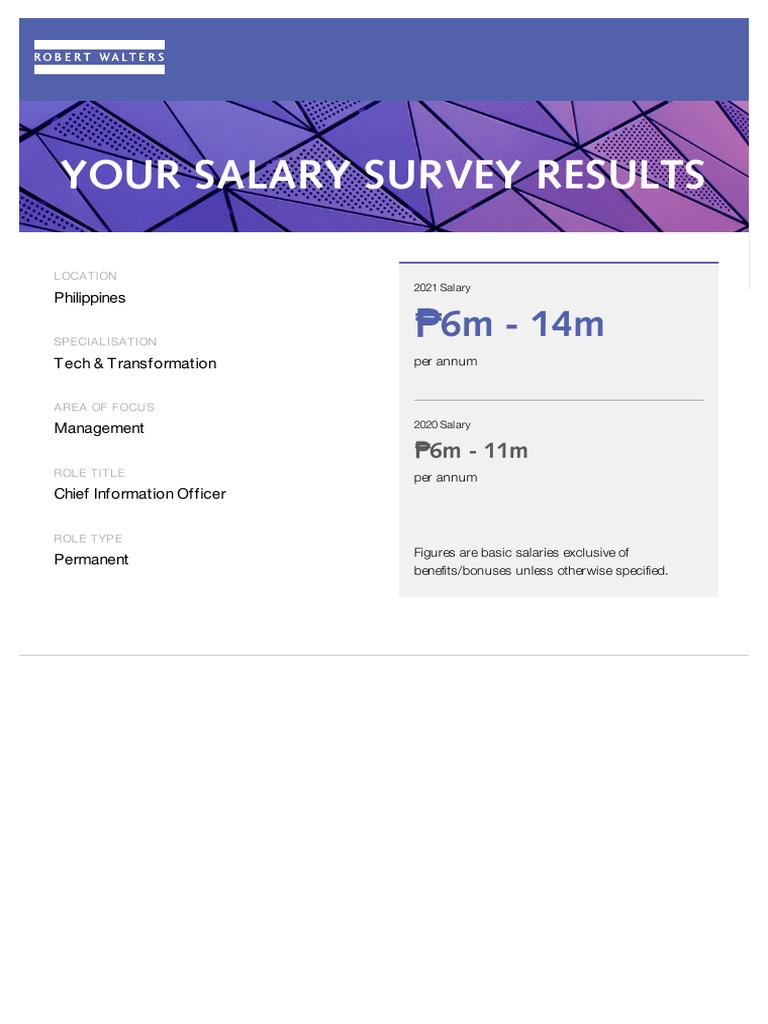 Robert Walters Salary Survey | PDF | Scrum (Software Development) | Information Technology ...