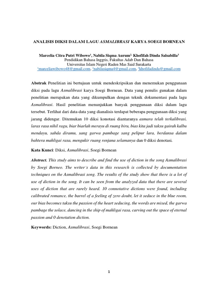 Mini Riset Bahasa Indonesia | PDF