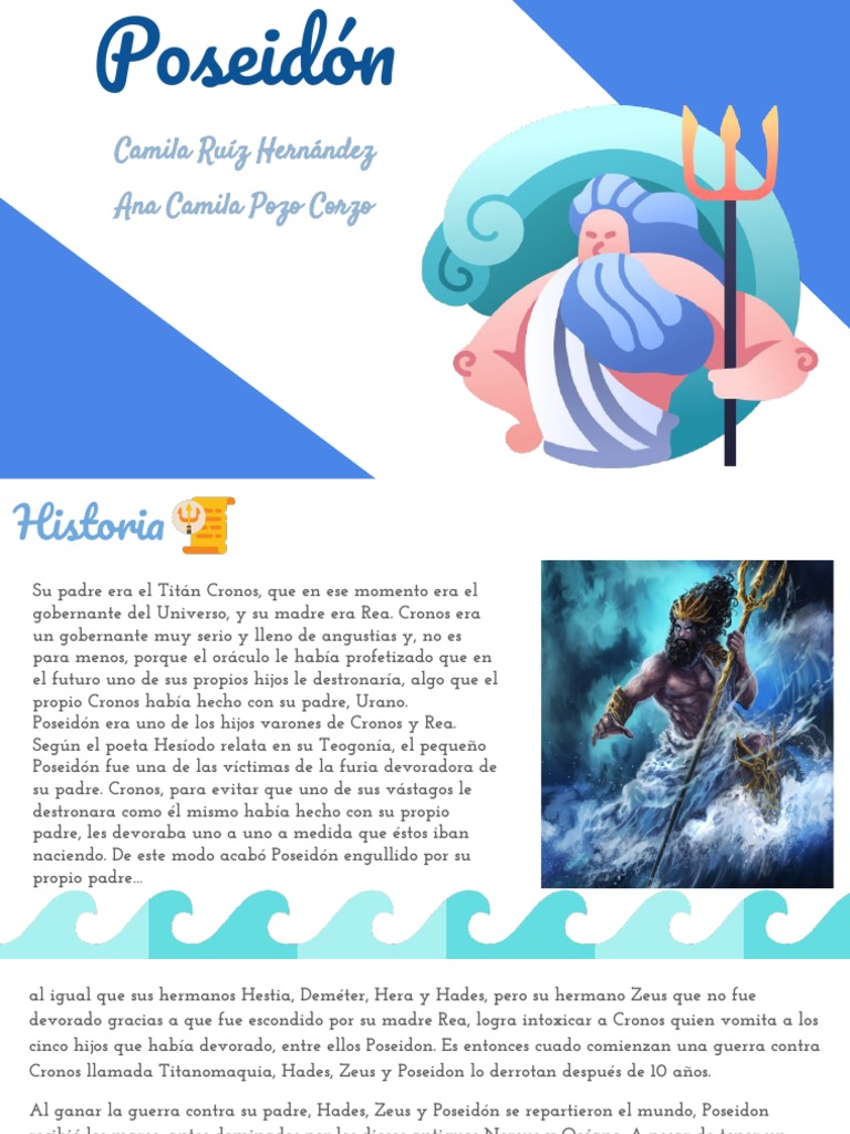 Poseidón | PDF | Personajes mitologicos | Doce olímpicos