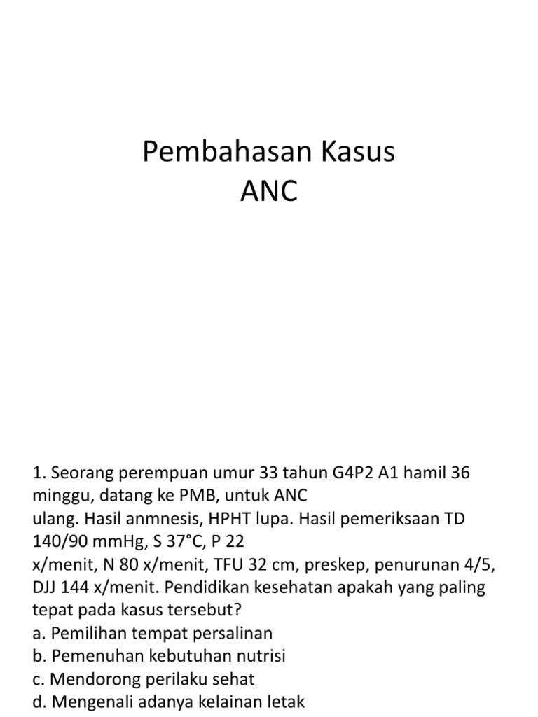 Kasus ANC | PDF