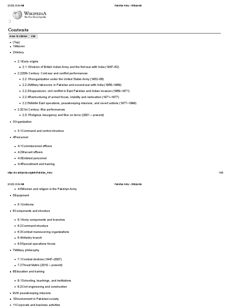 Pakistan Army | PDF | Pakistan Army | Pakistan