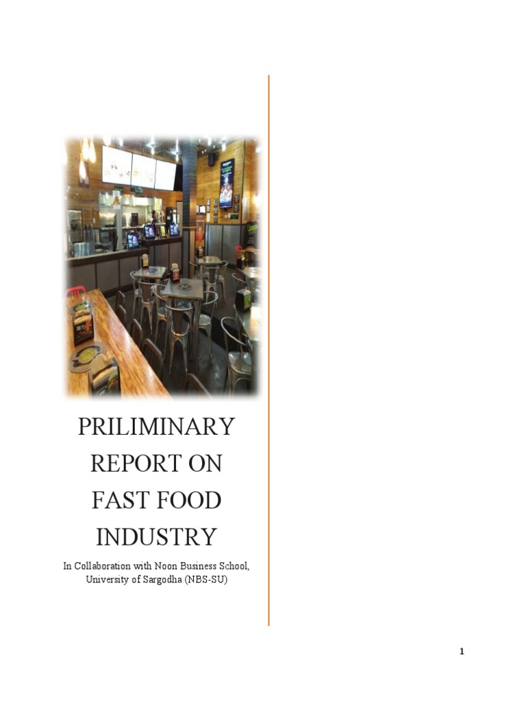Research Project | PDF | Fast Food Restaurants | Fast Food