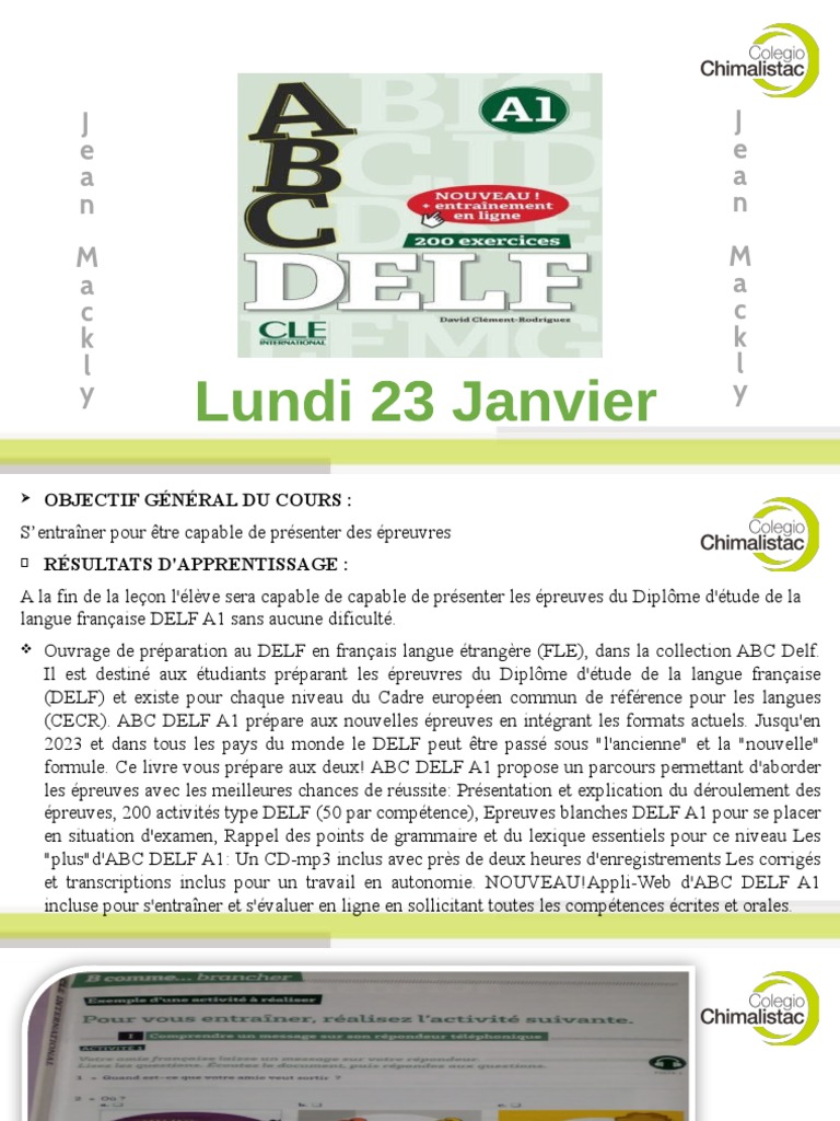 Préparation au DELF A1 : Guide et Exercices | PDF