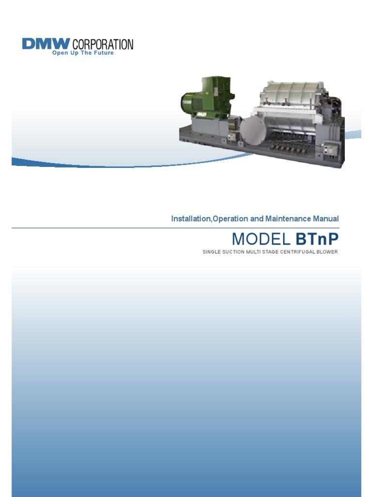 Blower Installation and Operation | PDF | Bearing (Mechanical ...