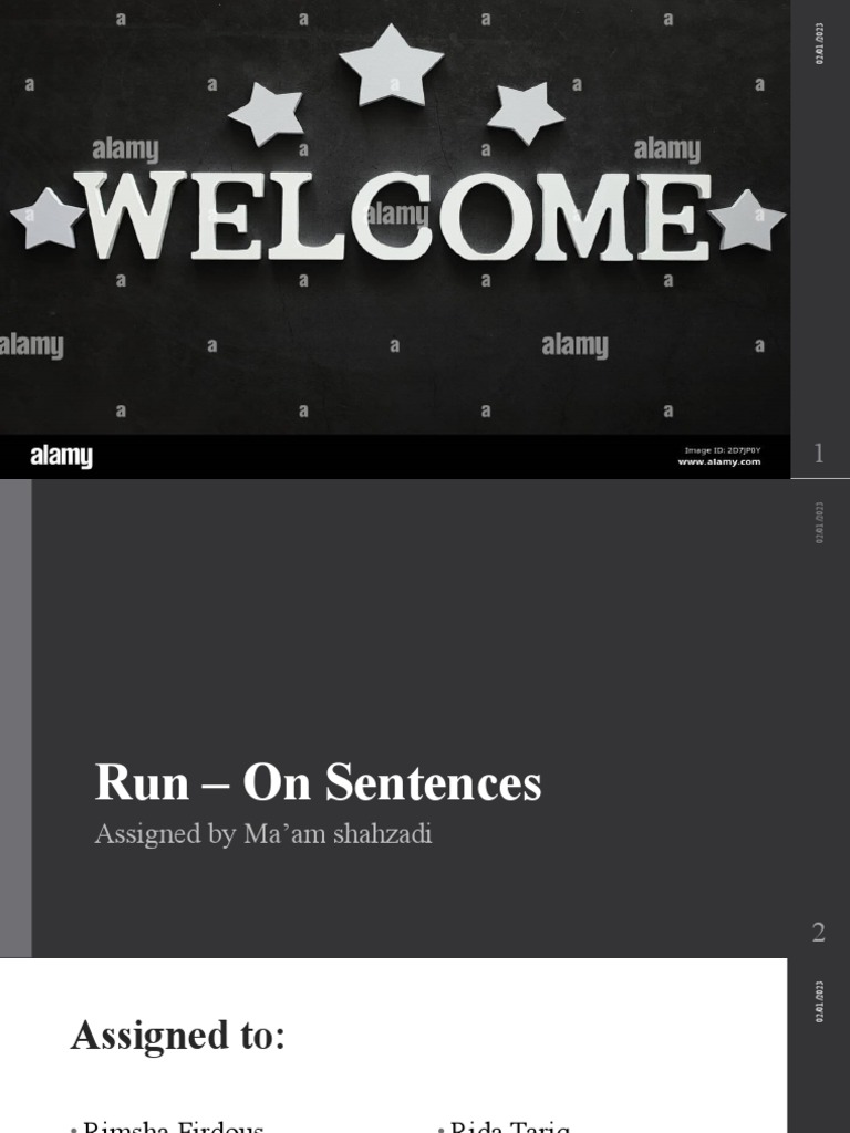 Run - On Sentences | PDF | Language Mechanics | Grammar