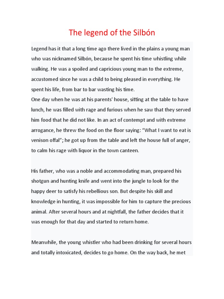 The Legend of The Silbón | PDF