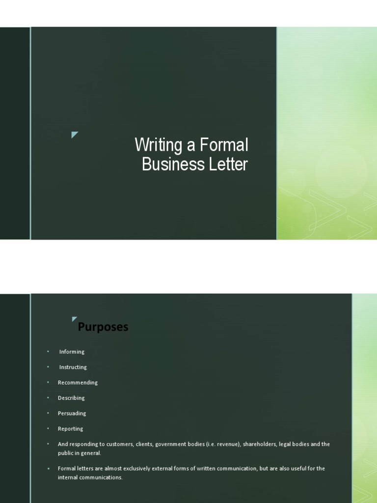 4 Writing A Business Letter | PDF | Writing | Written Communication