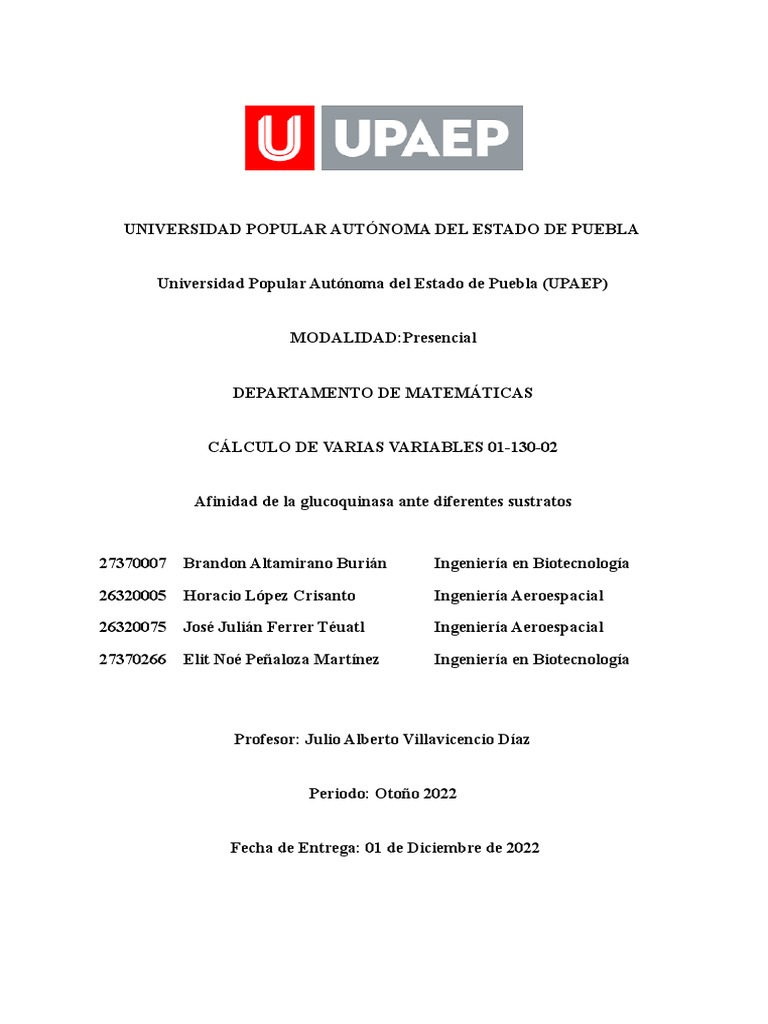 Proyecto Mate 3 | PDF | Enzima | La cinética de enzimas